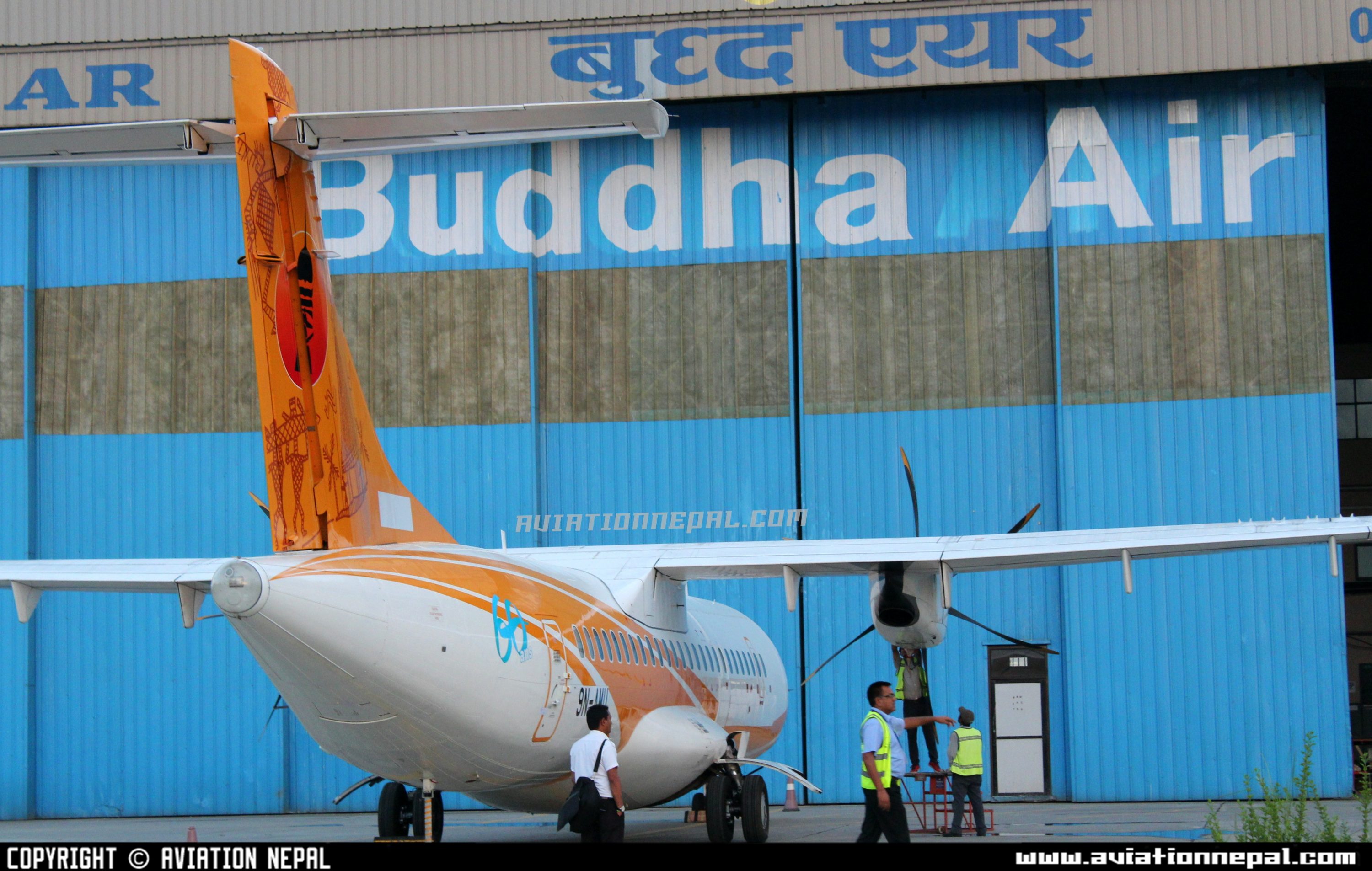 Buddha Air ATR at Hangar-aviationnepal.com | Aviation Nepal