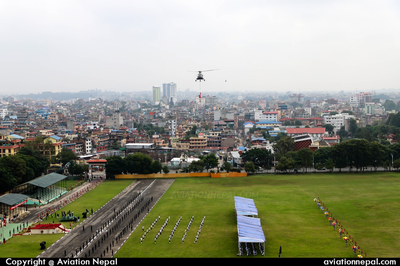 Nepal army helicopters at constitution day (Photos)