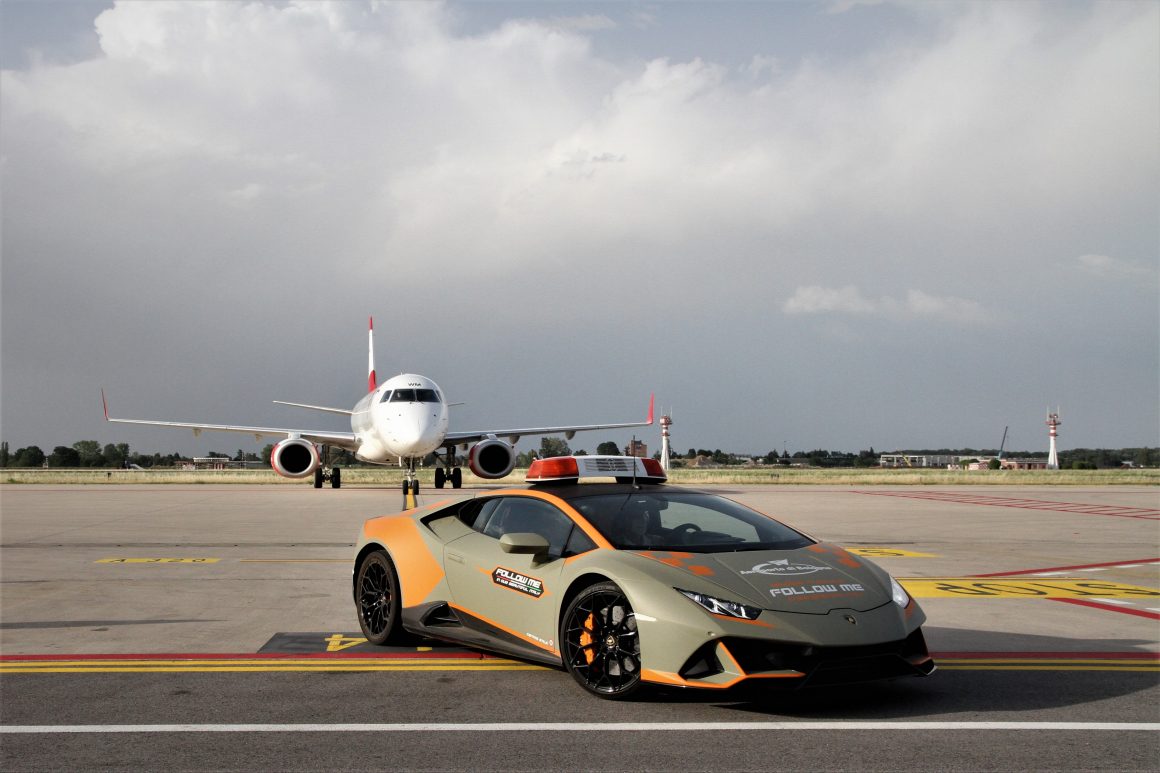Seventh Lamborghini "Follow Me" car at Bologna airport | Aviation Nepal